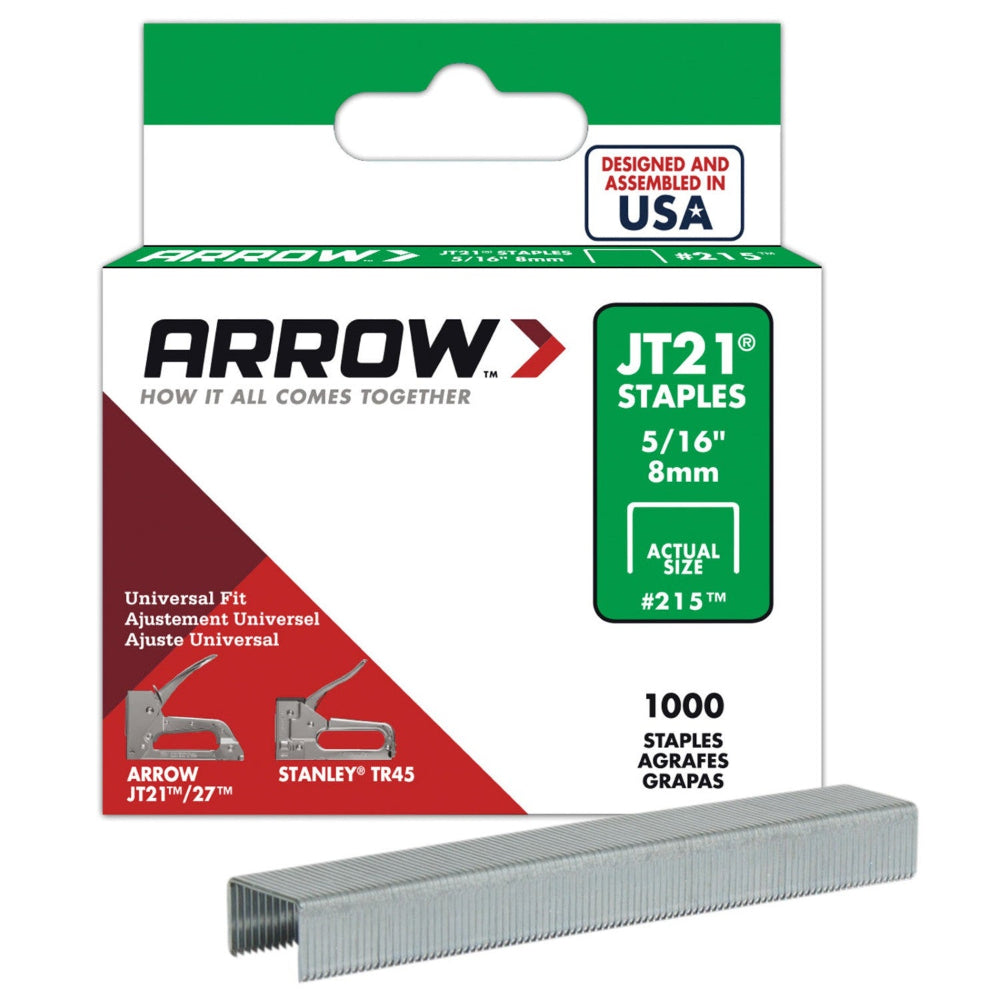 Arrow J21 Staples Pkt1000 - Various Sizes | Buy Staple Guns from Arrow ...