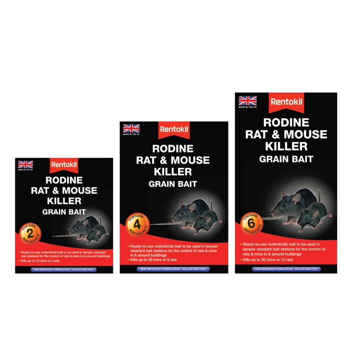 Rentokil Rodine Rat & Mouse Killer Grain Bait - Various Sizes | Buy Rodent from Rentokil4.40 – W ...