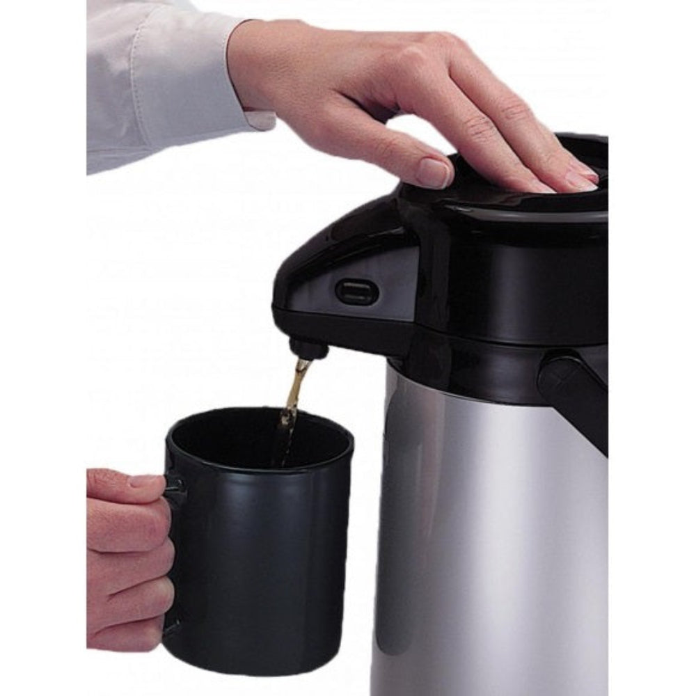 Thermos 184637 Push Button Pump Pot with Glass Liner 1.9Ltr | Buy ...